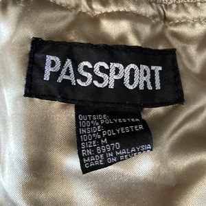 Passport | Jackets & Coats | Passport Cropped Satin Bomber Jacket ...